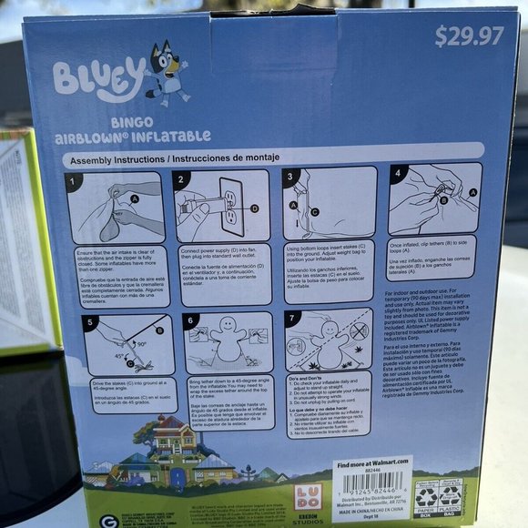 Gemmy | Holiday | 5 Gemmy Bluey Bingo Airblown Yard Inflatable Lights ...